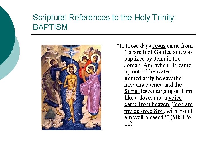 Basics of Orthodoxy The Holy Trinity Father Son