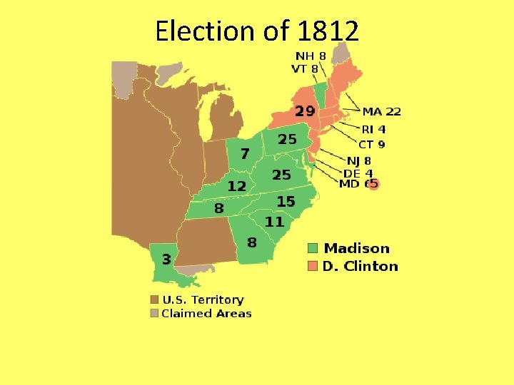 When President Madison took office in 1808 he