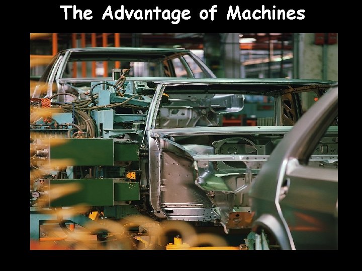 The Advantage of Machines What is a Machine