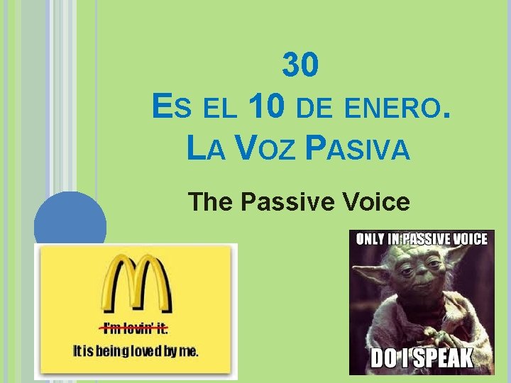 30 ES EL 10 DE ENERO LA VOZ