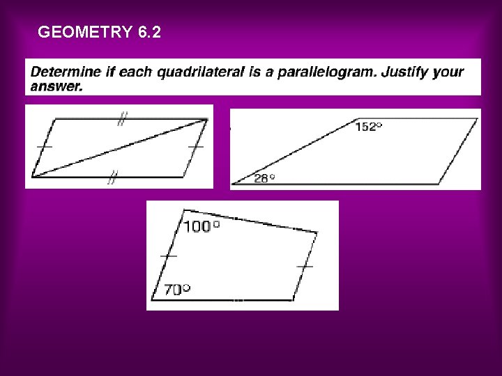 Lesson 6 2 Tests for Parallelograms Pages 298