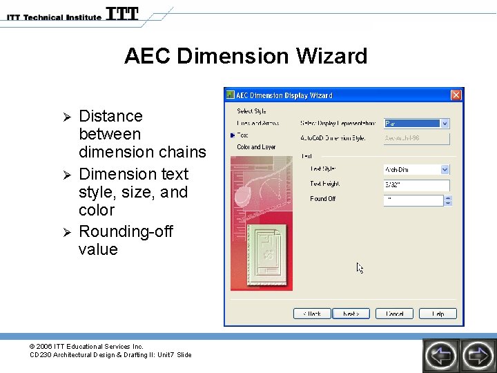 Unit 7 AEC Dimensions and Elevations in ADT