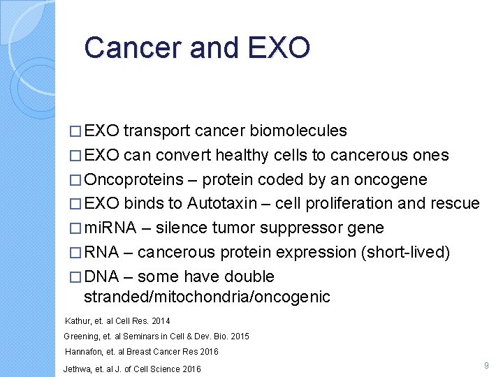 The role of exosomes in cancer metastasis and