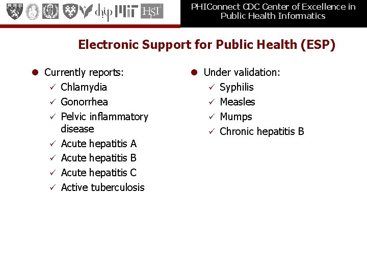 PHIConnect CDC Center of Excellence in Public Health