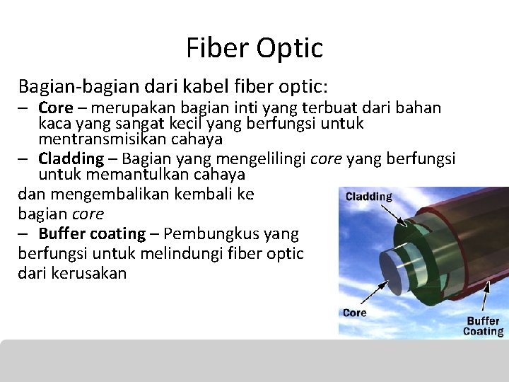 Materi Kuliah Teknik Jaringan Pita Lebar Teknologi Fiber