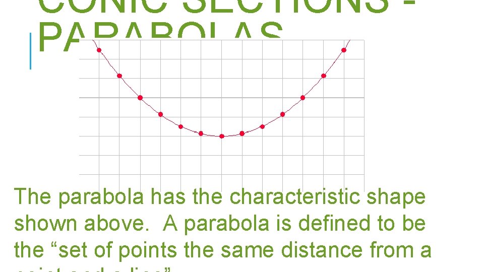 6 5 PARABOL AS Objective To find equations