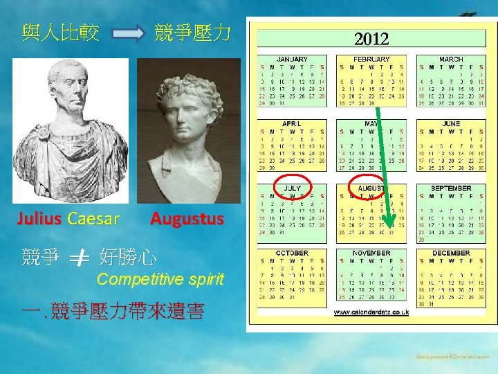 Julius Caesar Augustus Competitive spirit 1 Envy Jealousy