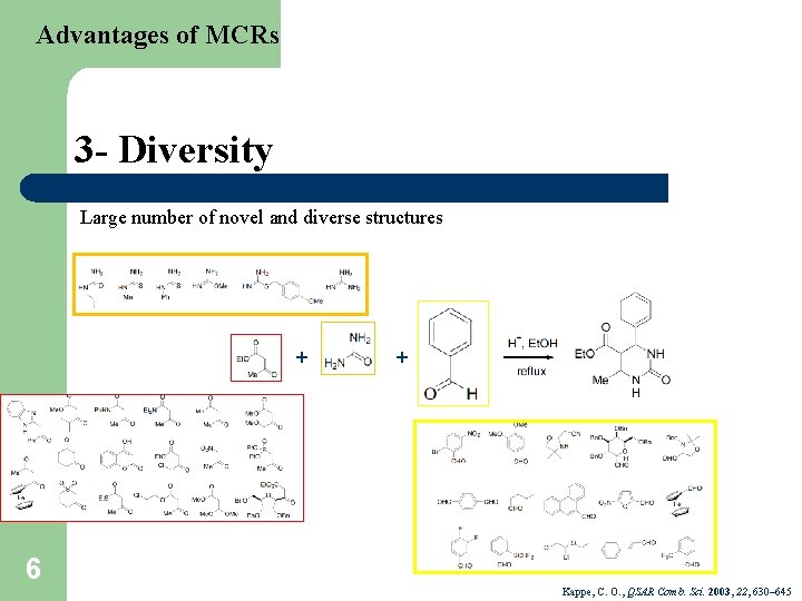 Multi Component Reactions MCRs By A Sarvary 1