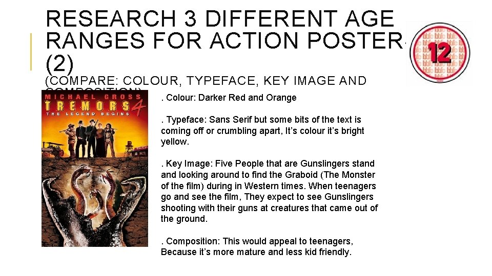 AUDIENCE AGE RANGE Research Poster Styles by Ages