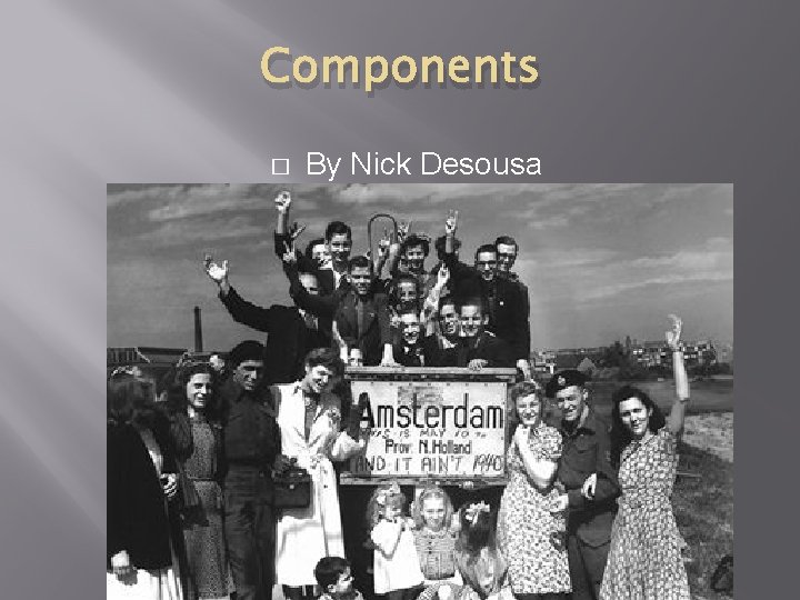 THE LIBERATION OF THE NETHERLANDS By Aman Manji