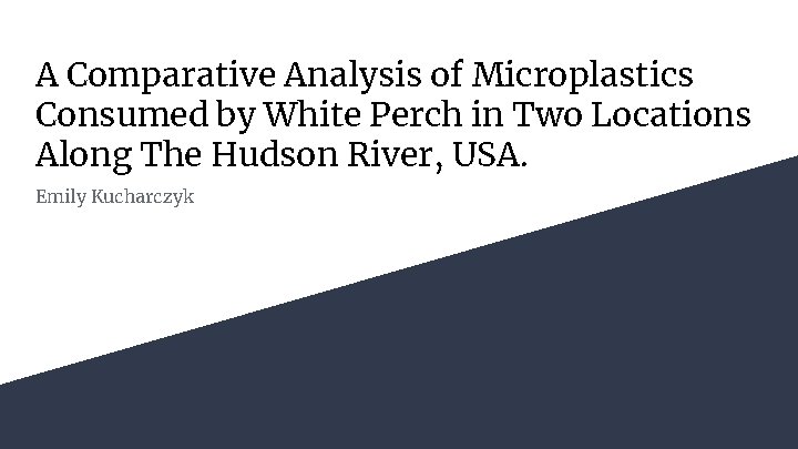A Comparative Analysis of Microplastics Consumed by White