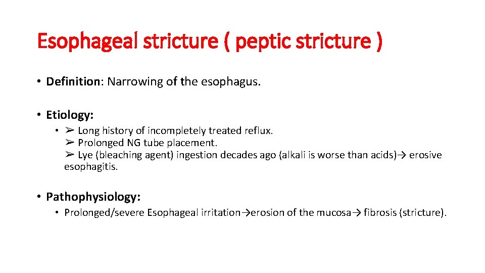 Approach to dysphagia benign esophageal disease Done by