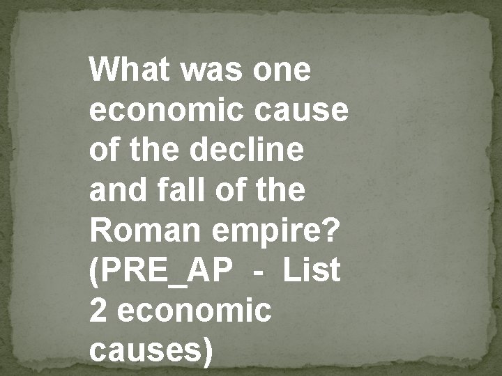 Rome Review PRACTICE QUESTION Who became the absolute