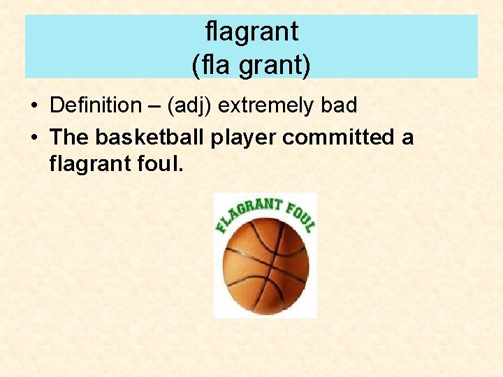 Vocabulary Unit 7 amiss a miss Definition adj