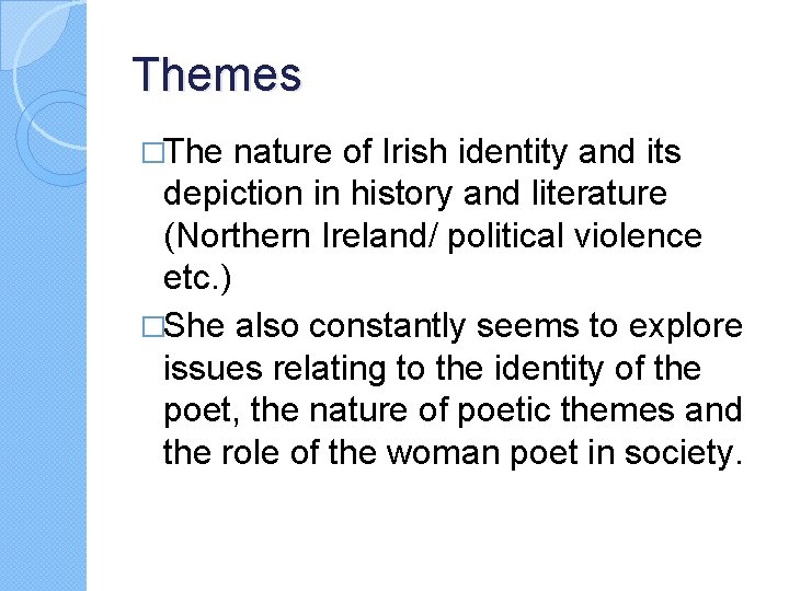Eavan Boland 1944 Present Background Eavan Boland was