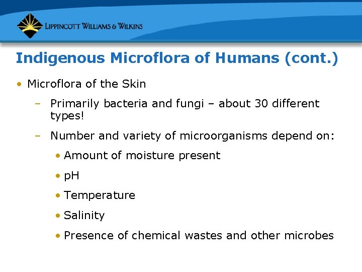 Microbiology Microbial Ecology The Immune system Class 3