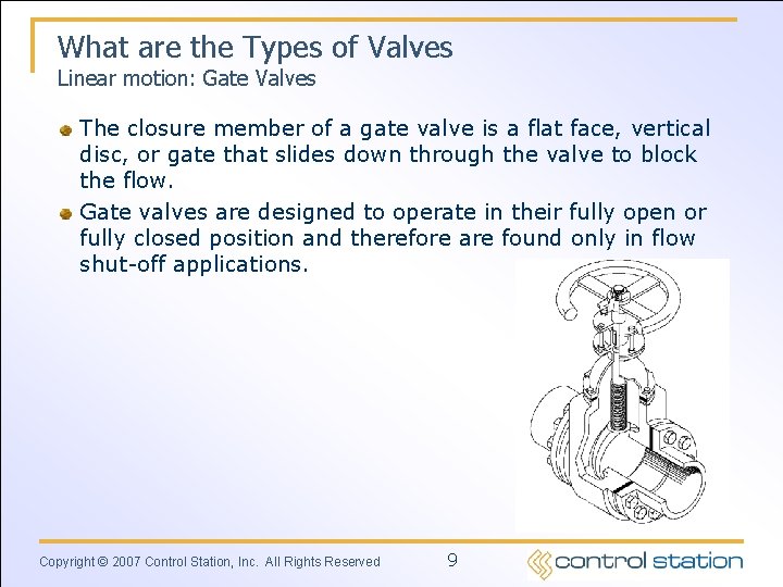 Introduction to Final Control Elements Objectives What What