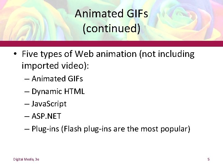 Chapter 15 Web Animation 2013 Cengage Learning All