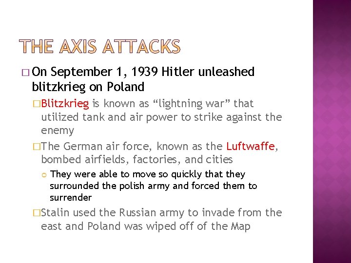 World History On September 1 1939 Hitler unleashed