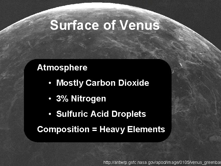 Inner Solar System Terrestrial Planets Mercury Venus Earth