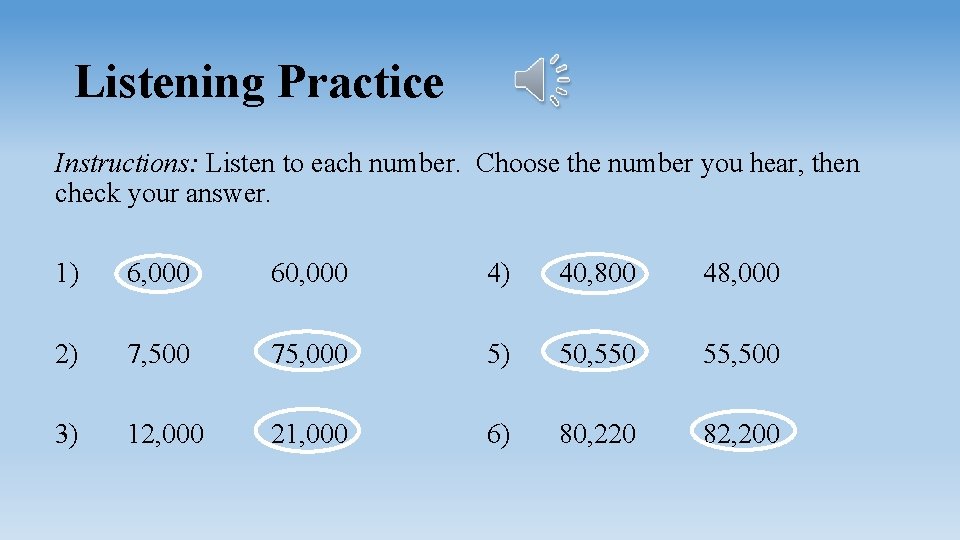 Numbers Help Review Numbers under 1 000 Teens