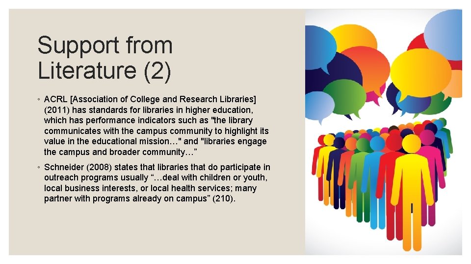 IMPROVING COMMUNITY OUTREACH IN ACADEMIC LIBRARIES EXAMINING OUTREACH