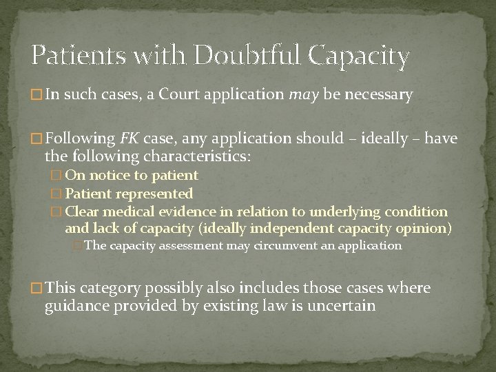 Withdrawing and Withholding Medical Treatment at the End
