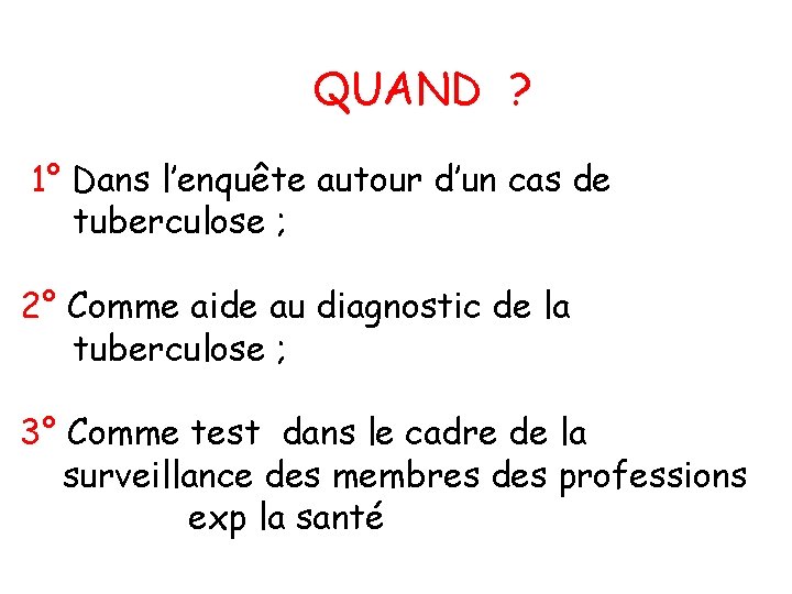 IDR INTRA DERMOREACTION LA TUBERCULINE ASSP Janvier 2020