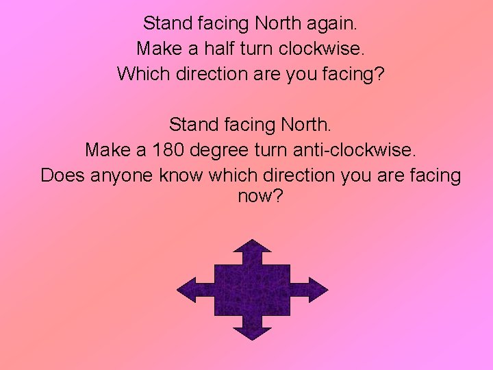 Direction and Angle Positions and directions Objectives Recognise