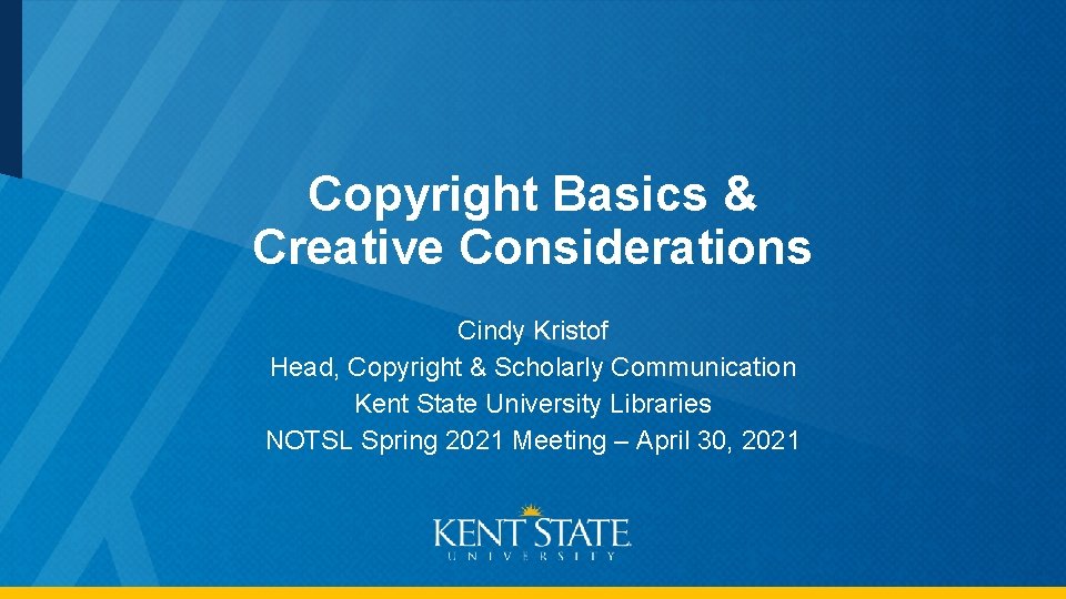 Copyright Basics Creative Considerations Cindy Kristof Head Copyright