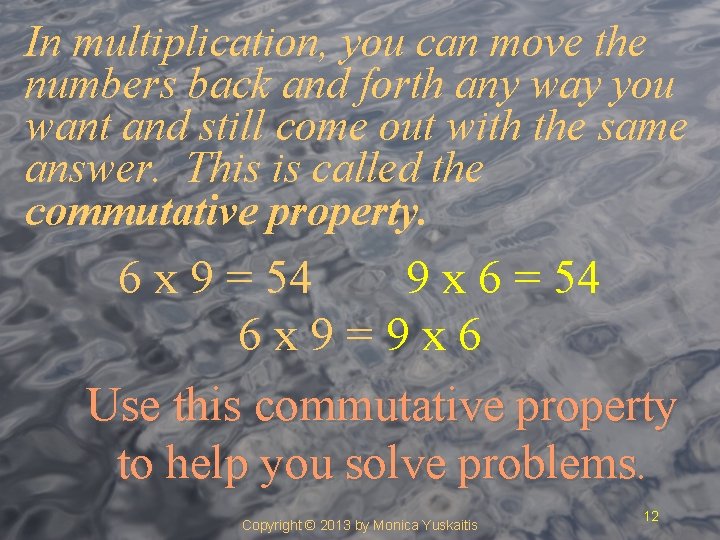 6 th Grade Using Properties to Generate Equivalent