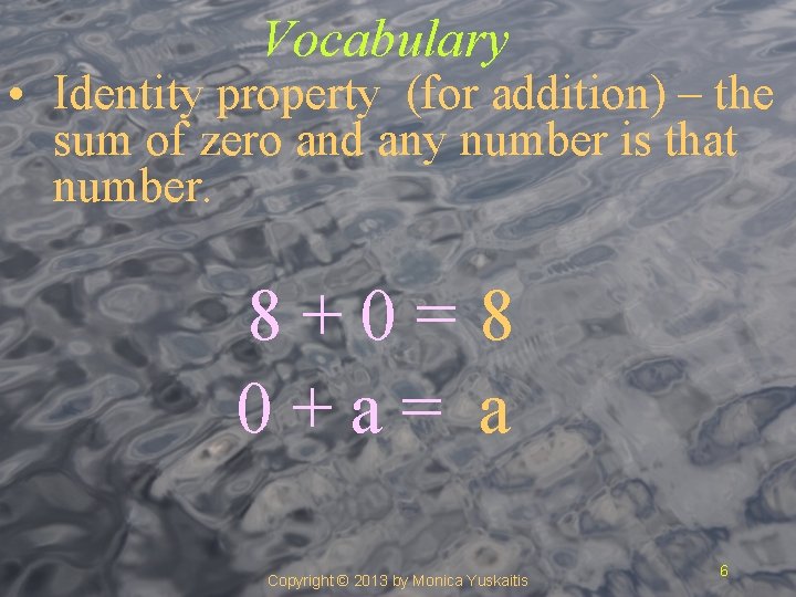 6 th Grade Using Properties to Generate Equivalent