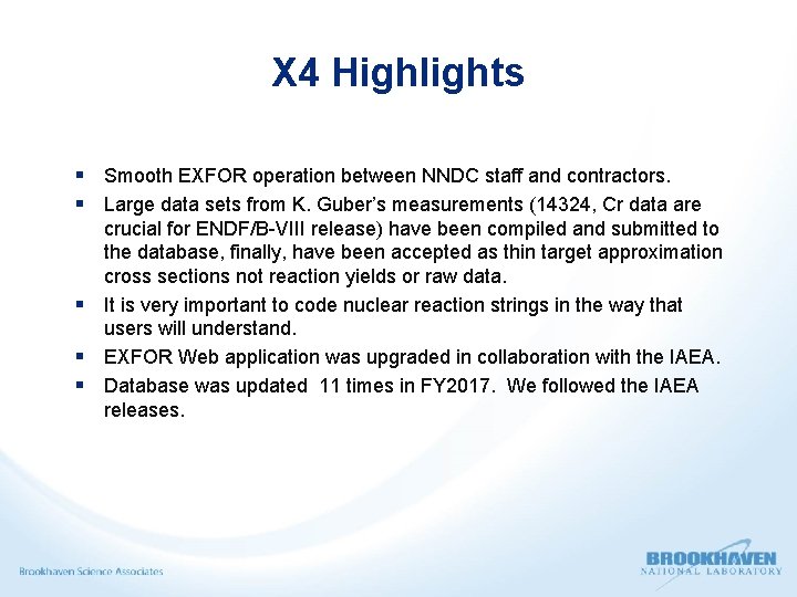 Current status of the EXFOR project Boris Pritychenko