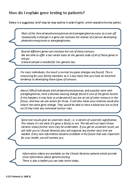 SOUTH WEST THAMES REGIONAL GENETICS SERVICE GENETIC TESTING