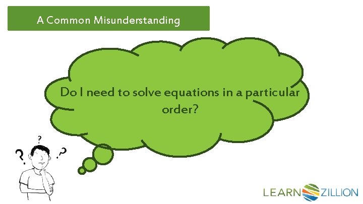 How does information about one equation help you