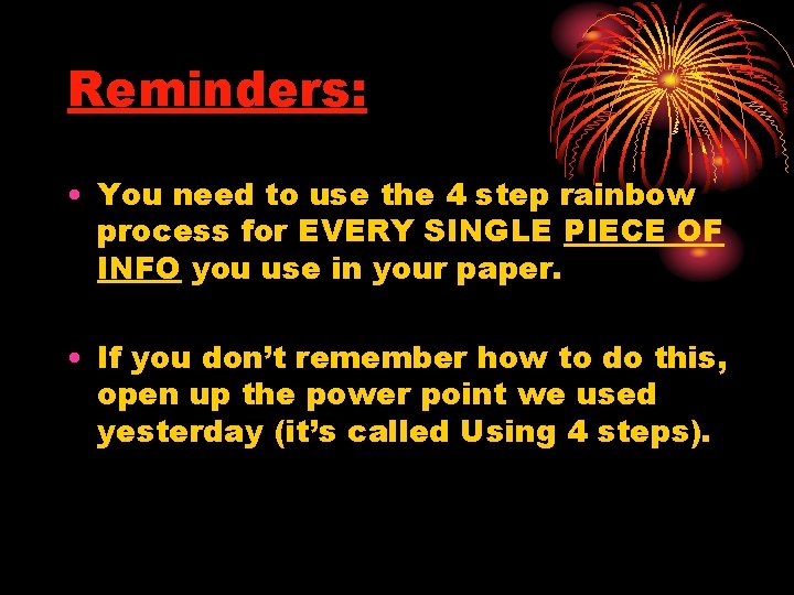 Writing Part 3 First a REMINDER Rememberyour interviews