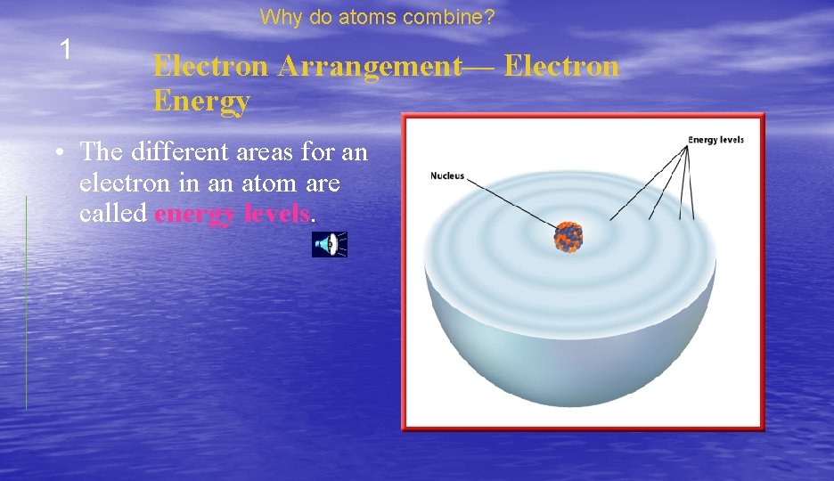 Chapter 6 Section 1 Why do atoms combine