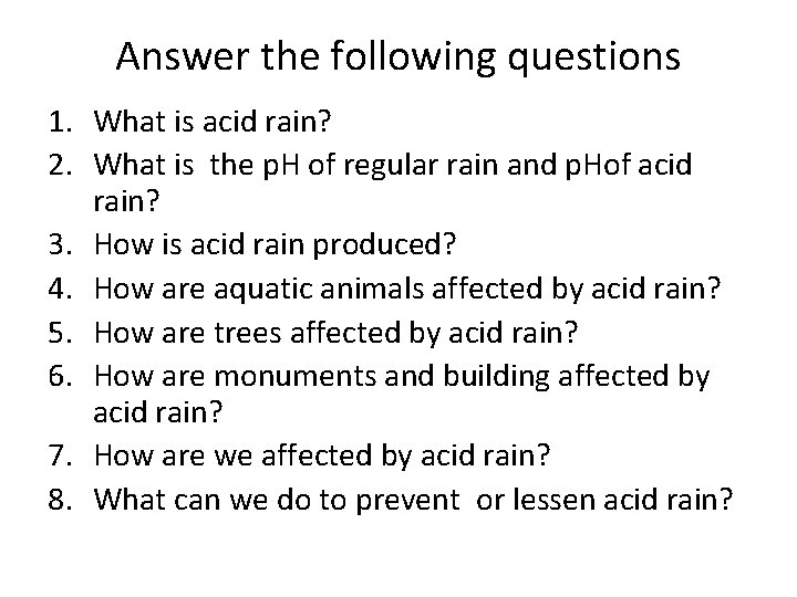 Environmental Effects of Air Pollution Eric Angat Teacher