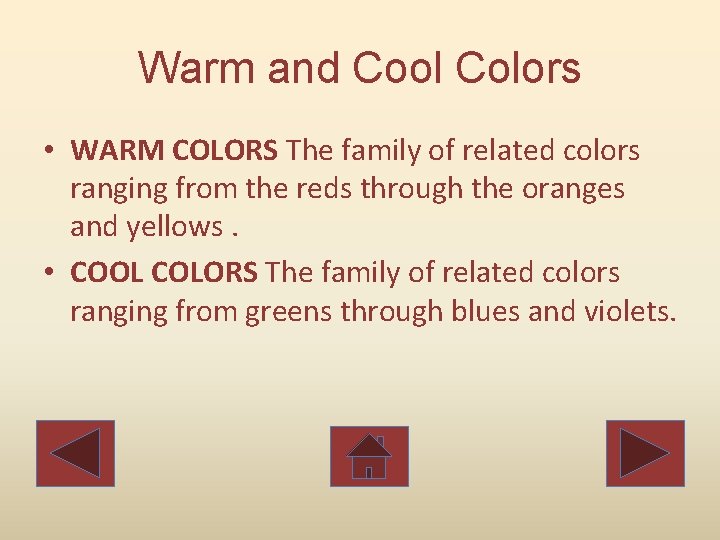 Learning Color Relationships A NonLinear Power Point Created