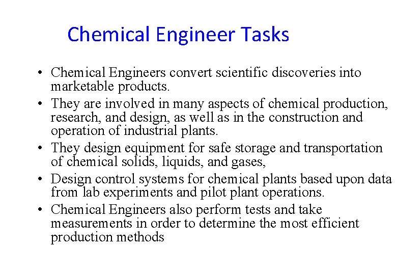 Chemical Process Industries Chemical Engineering Department 1 CHPE