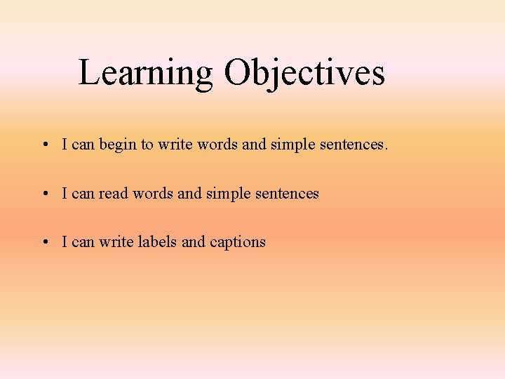 EYFS Summer Learning Week 2 Diaries Learning Objectives