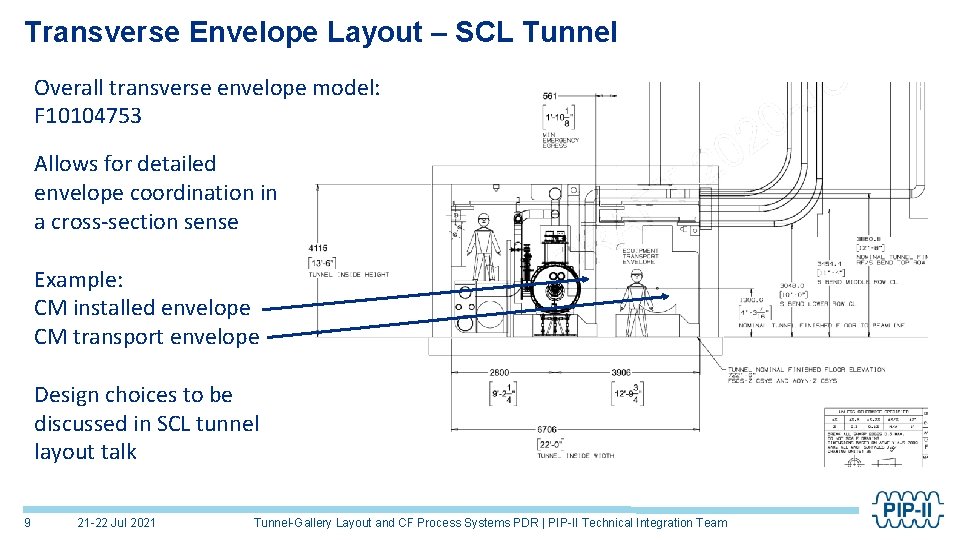 TunnelGallery Layout and CF Process Systems Preliminary Design