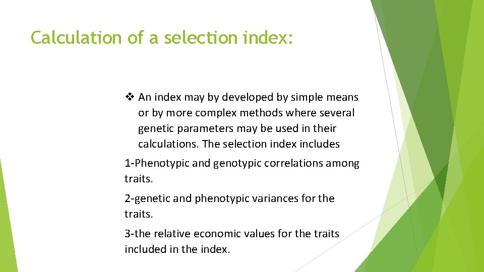 Traits of economic importance in dairy cattle v