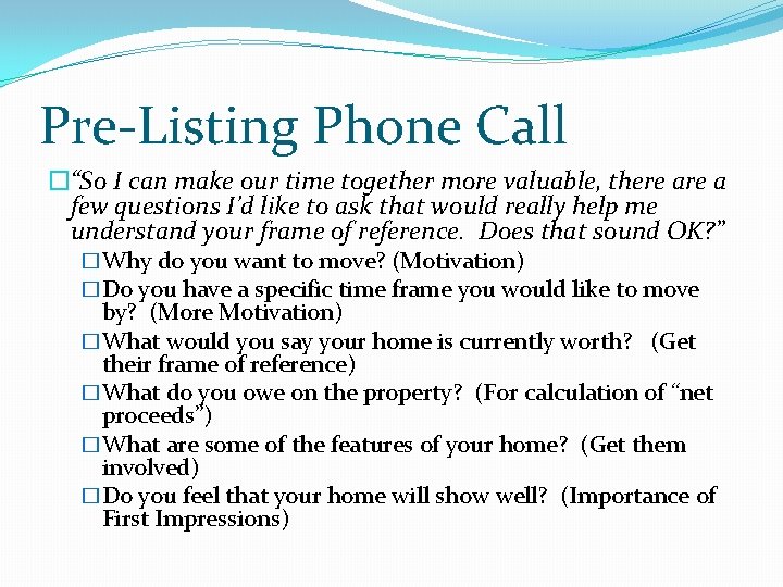 5 Elements of the Perfect Listing Presentation Every