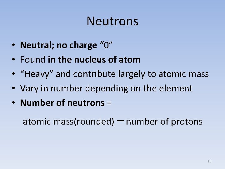 Introduction to Unit 4 Periodic Table Atomic Structure