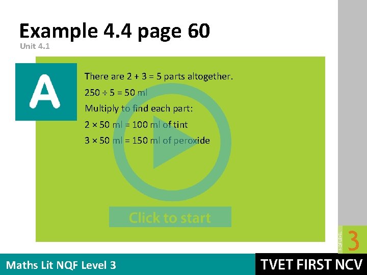 Mathematical Literacy NQF 3 Maths Lit NQF Level