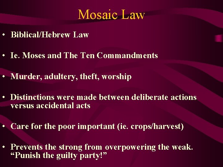 Historical Sources of Law What do they offer