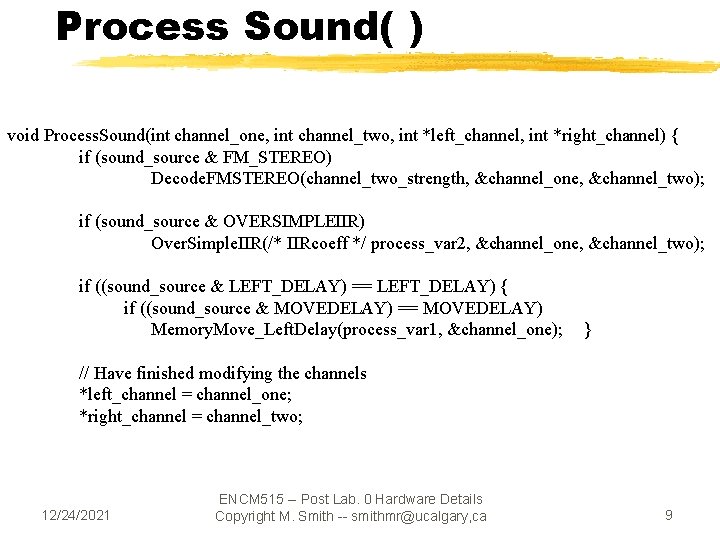 Offline investigation of Audio Channel Modeling Laboratory FMStereo