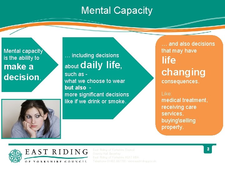 Mental Capacity Act 2005 Whose Responsibility Workshop East