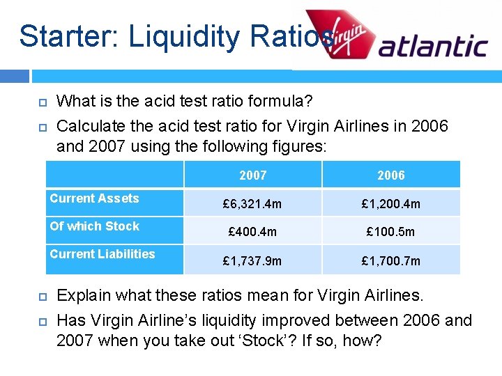 FINANCIAL STATEMENTS A 2 Business Studies Aims and